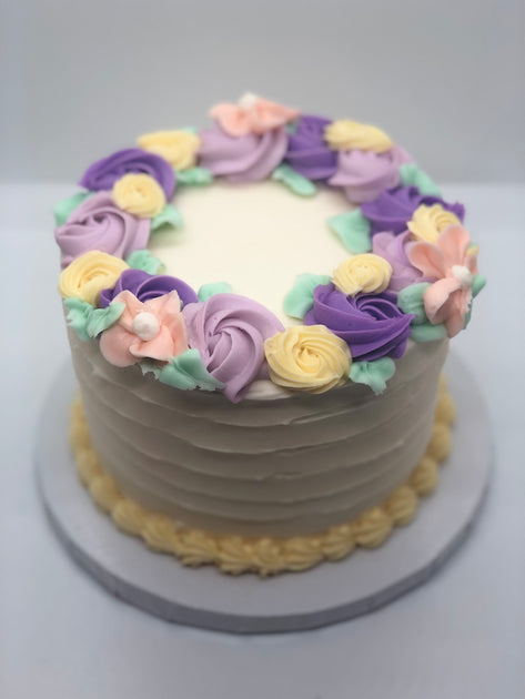 Circle Flower Bed Party Cake P014 – Nonna Randazzo's Bakery